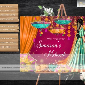 Mehendi Signs & Mehendi Night Welcome Board as Haldi Signs in Indian ...