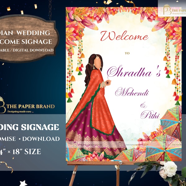 Mehendi and Haldi Sign - Etsy