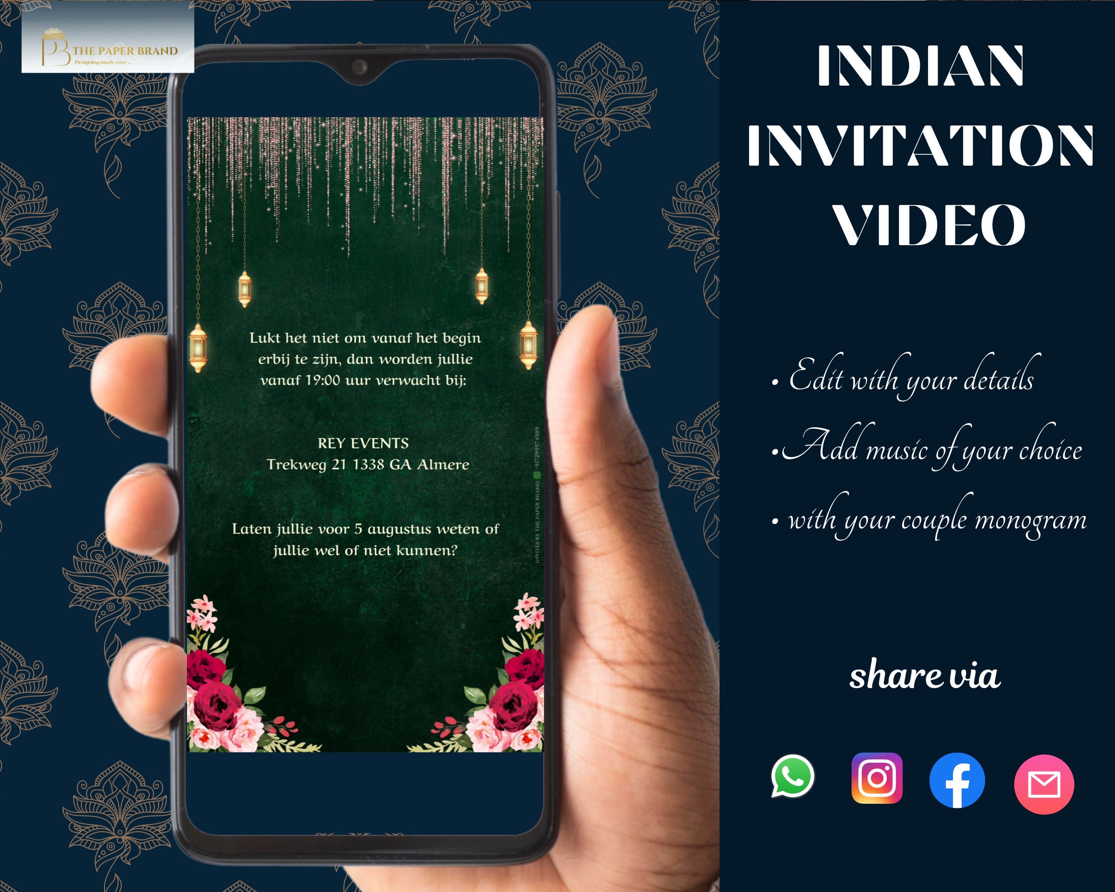 Indian Wedding Invitation Video ,indian Animated Invite,indian Invite ...