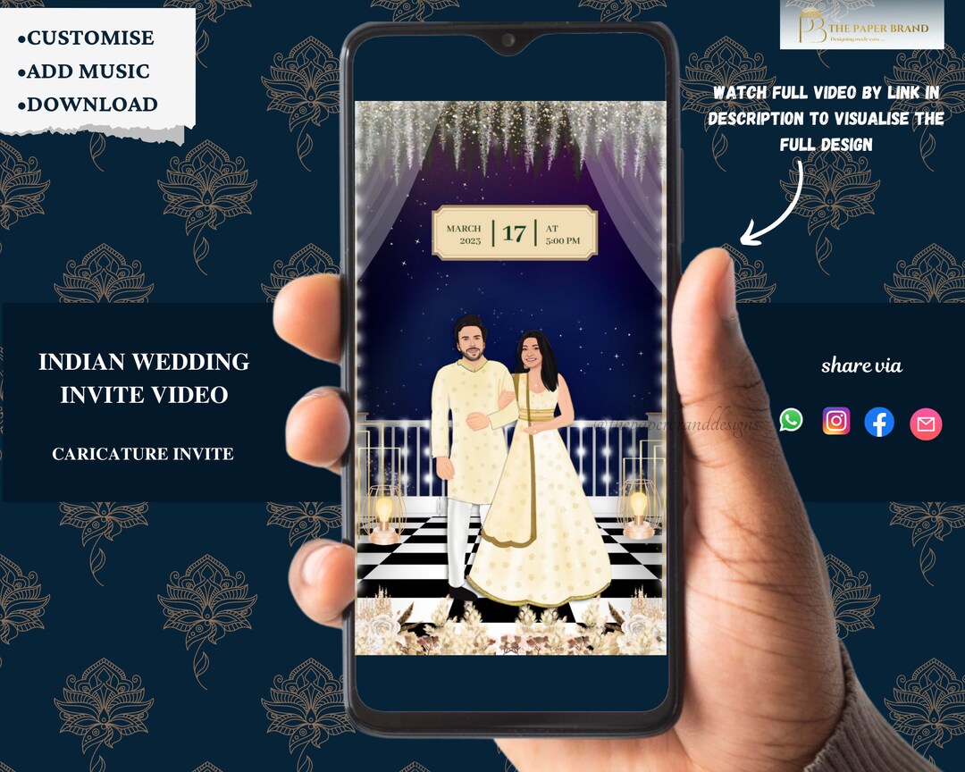 Indian Wedding Invitation Video ,indian Animated Invite,indian Invite ...