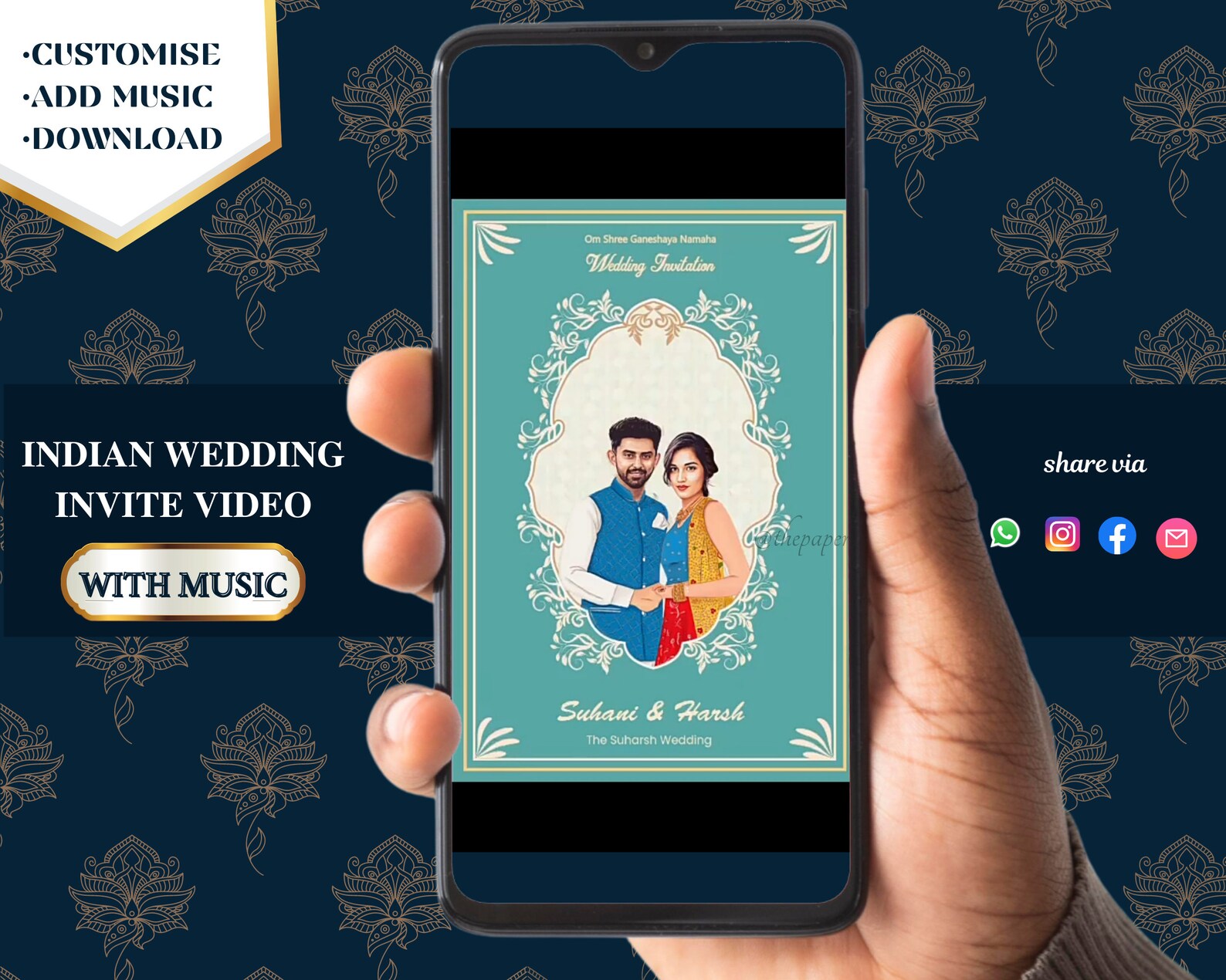Indian Wedding Invitation Video ,indian Animated Invite,indian Invite ...