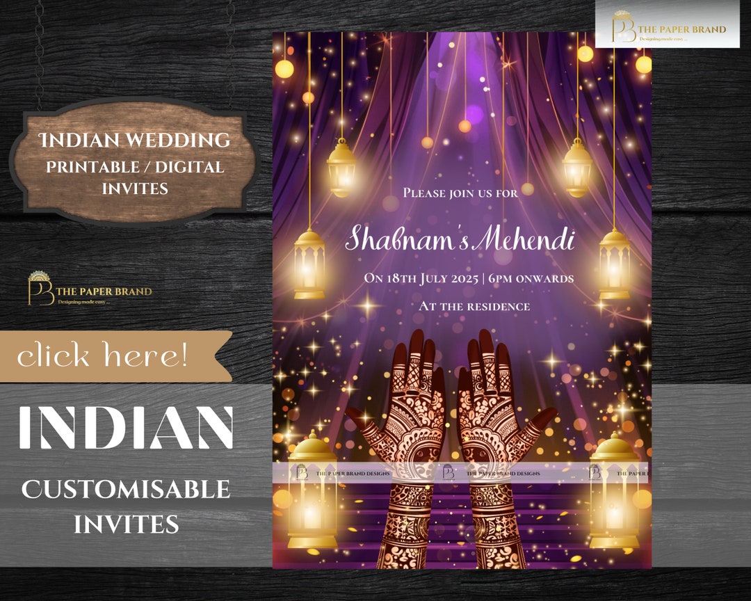 Mehendi Invites & Pithi Invites ,haldi Party Invites, Mehndi Invitation ...