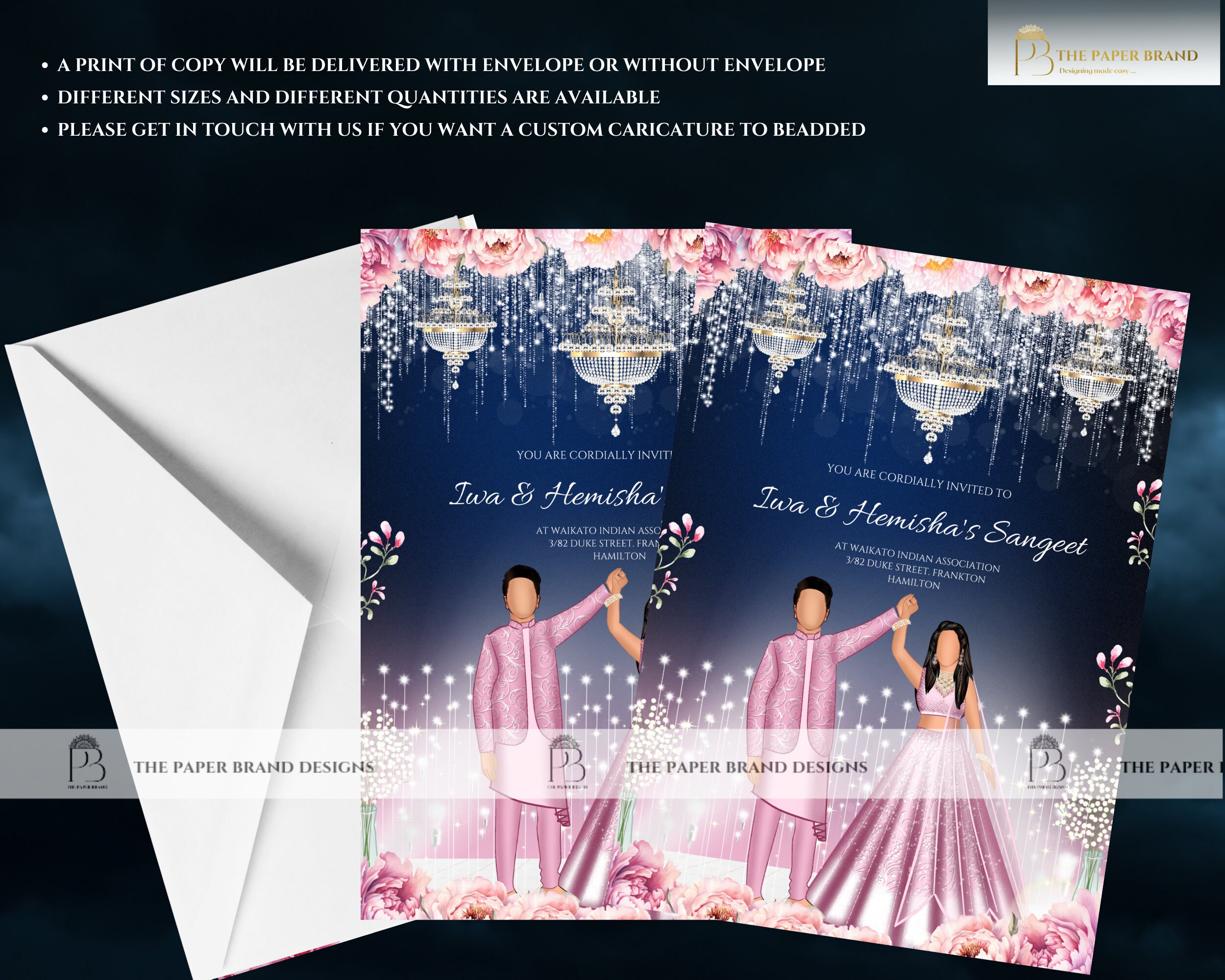 Indian Sangeet Invite & as Digital Wedding Invites ,indian Engagement ...