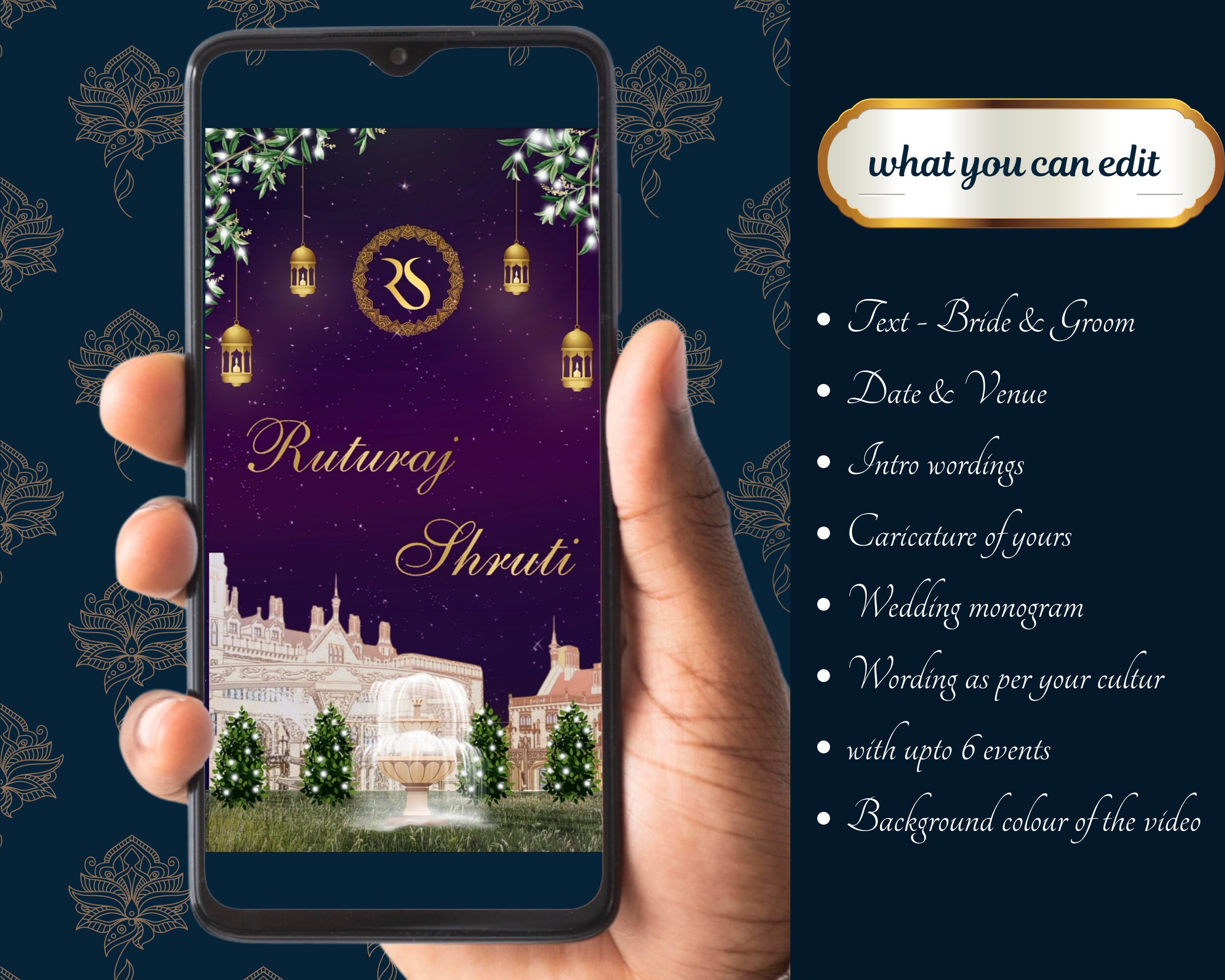 Indian Wedding Invitation Video ,indian Animated Invite,indian Invite ...