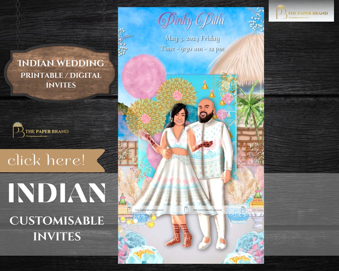 Haldi Invitation as Maiyan Invites,maiyaan Invitepithi Cards, Haldi ...