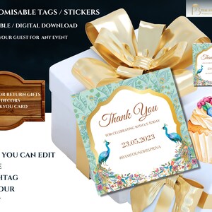 Indian Favor Tags,indian Return Gift Tags , Food Cards, Wedding ...