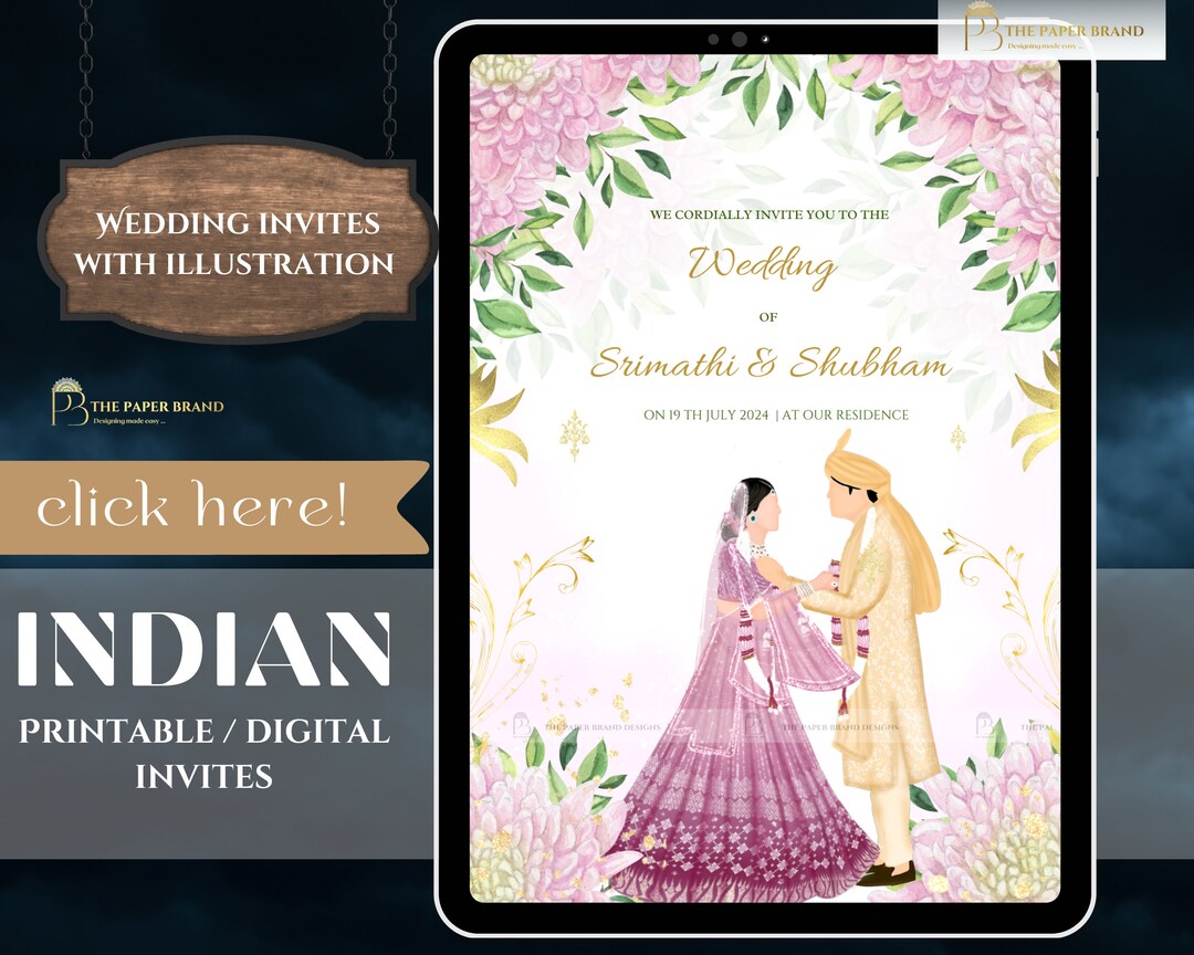 Indian Wedding Invite & as Digital Indian Wedding Invites ,indian ...