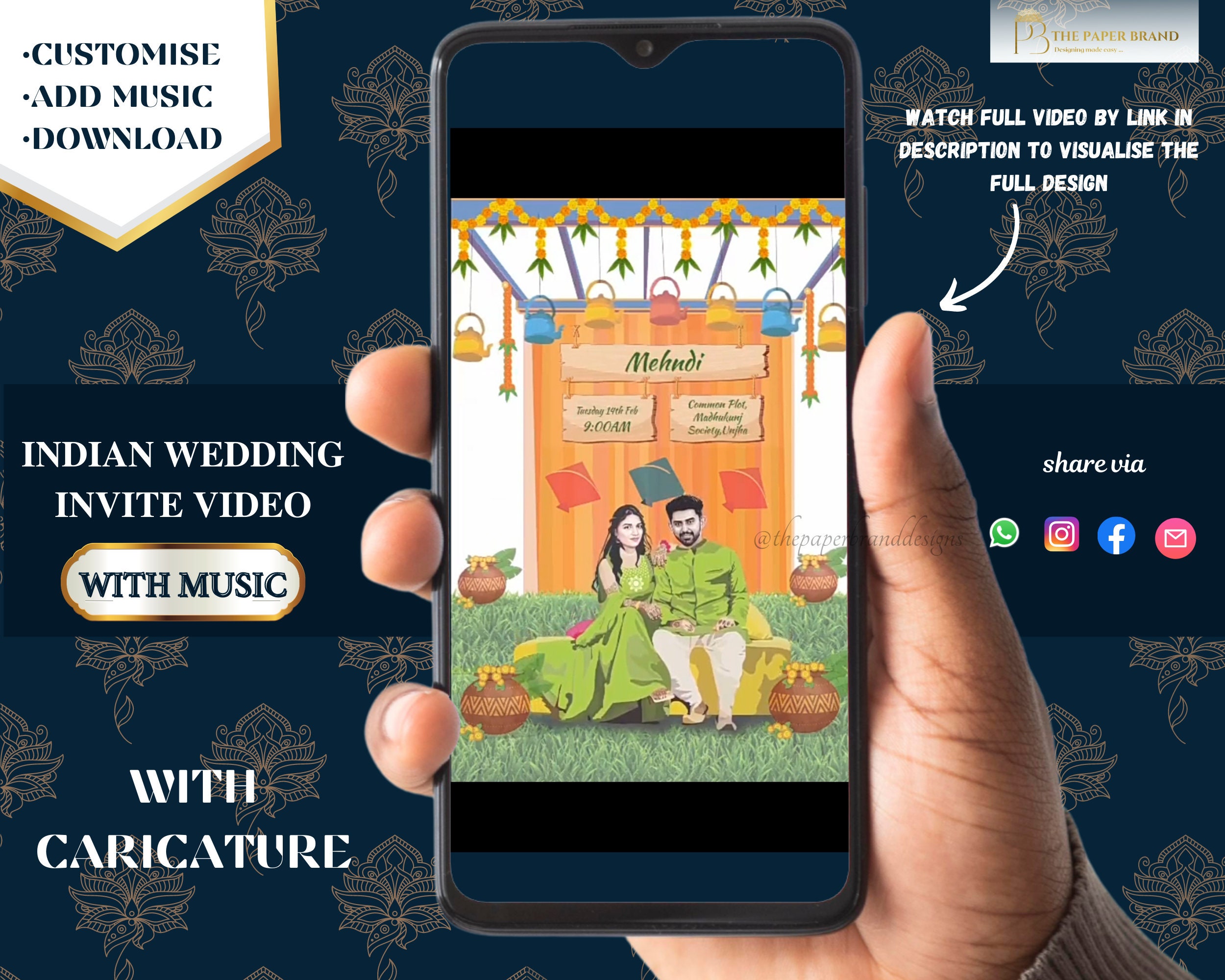 Indian Wedding Invitation Video ,indian Animated Invite,indian Invite ...