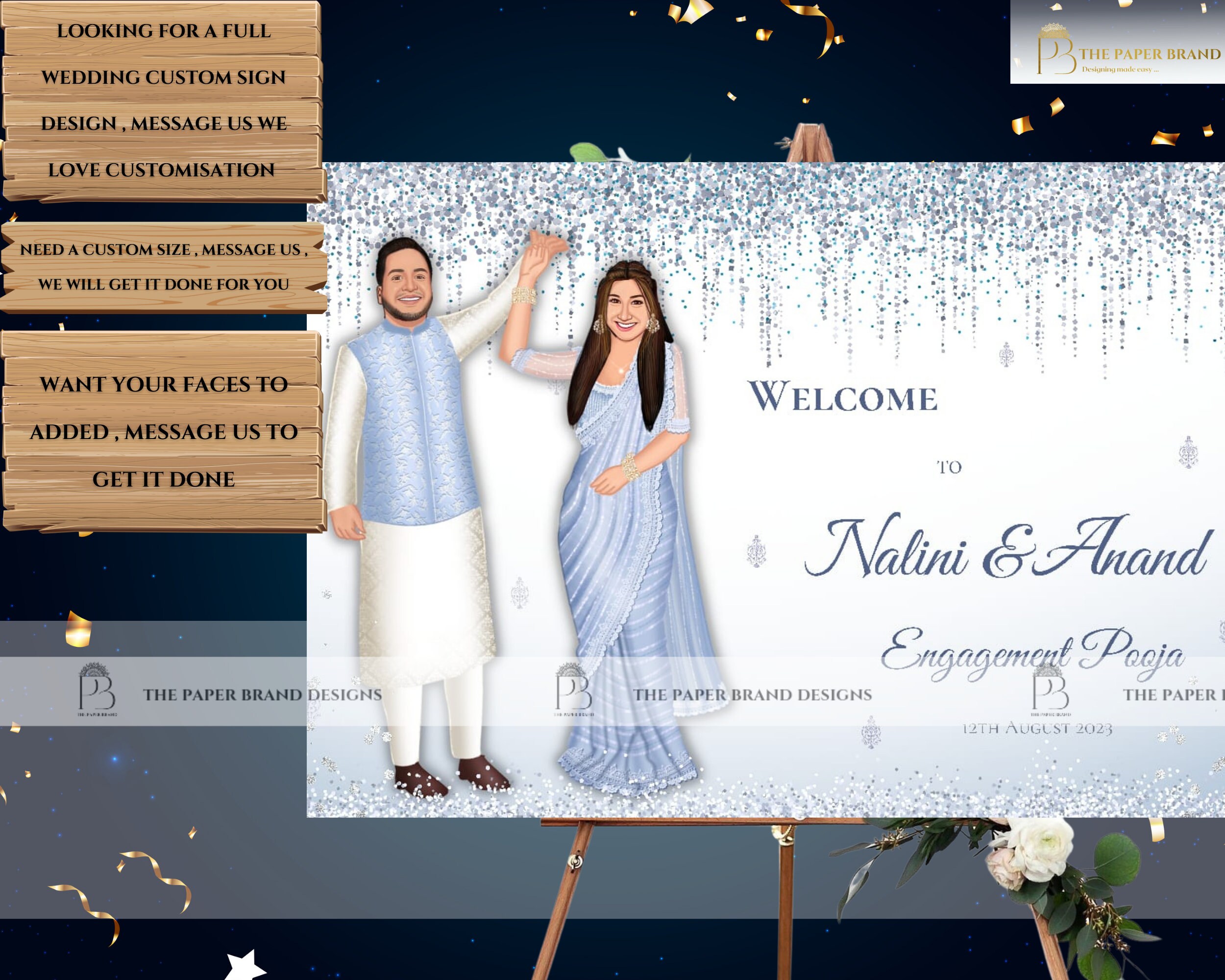 Indian Engagement Welcome Signs Sagai Posters to Mehndi - Etsy