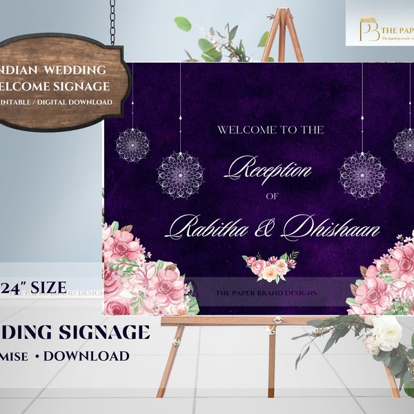 Indian Engagement Welcome Boards - Etsy
