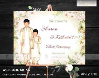Half Saree Ceremony Poster, Half Saree Function Sign, Puberty ...