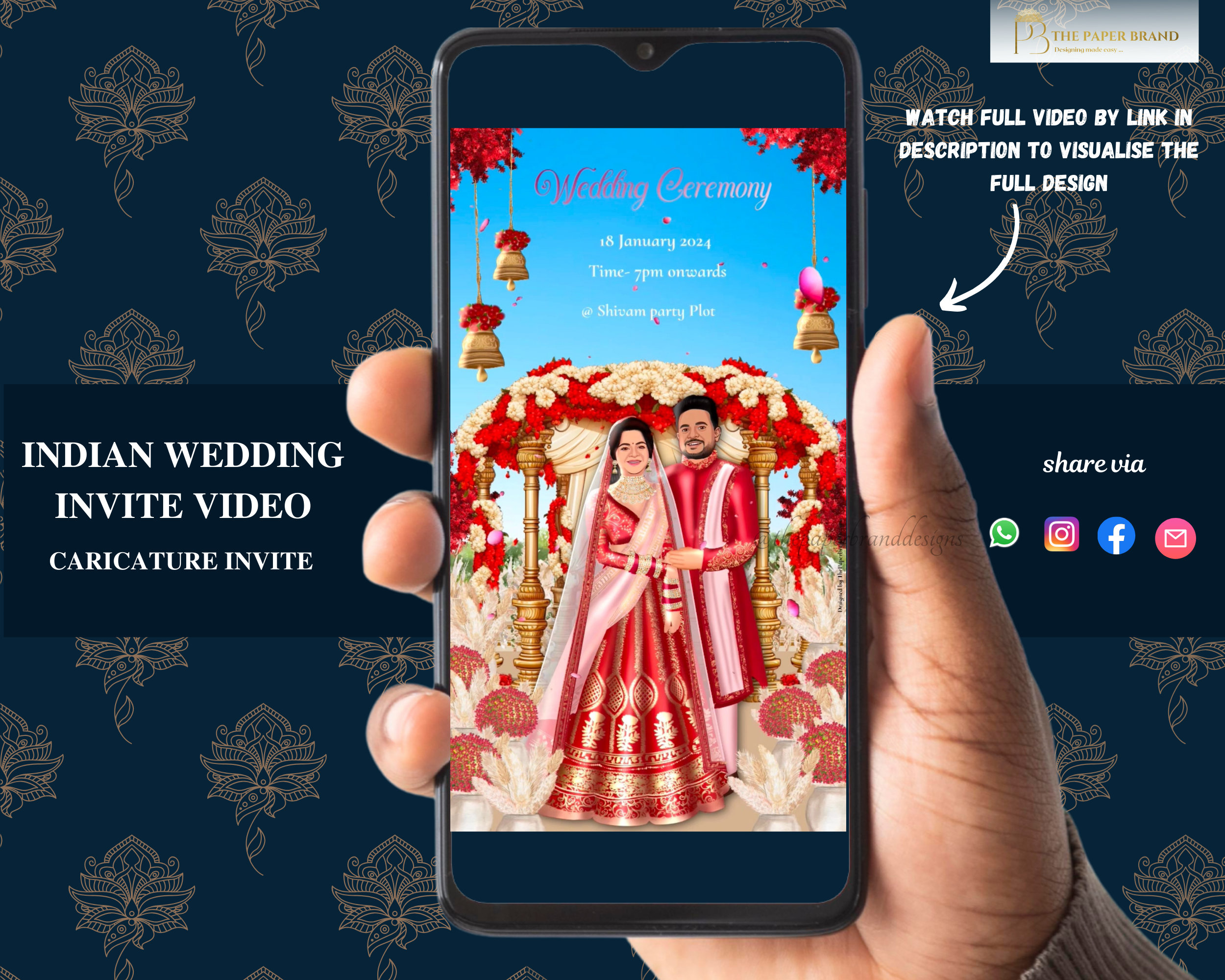 Indian Wedding Invitation Video ,indian Animated Invite,indian Invite ...