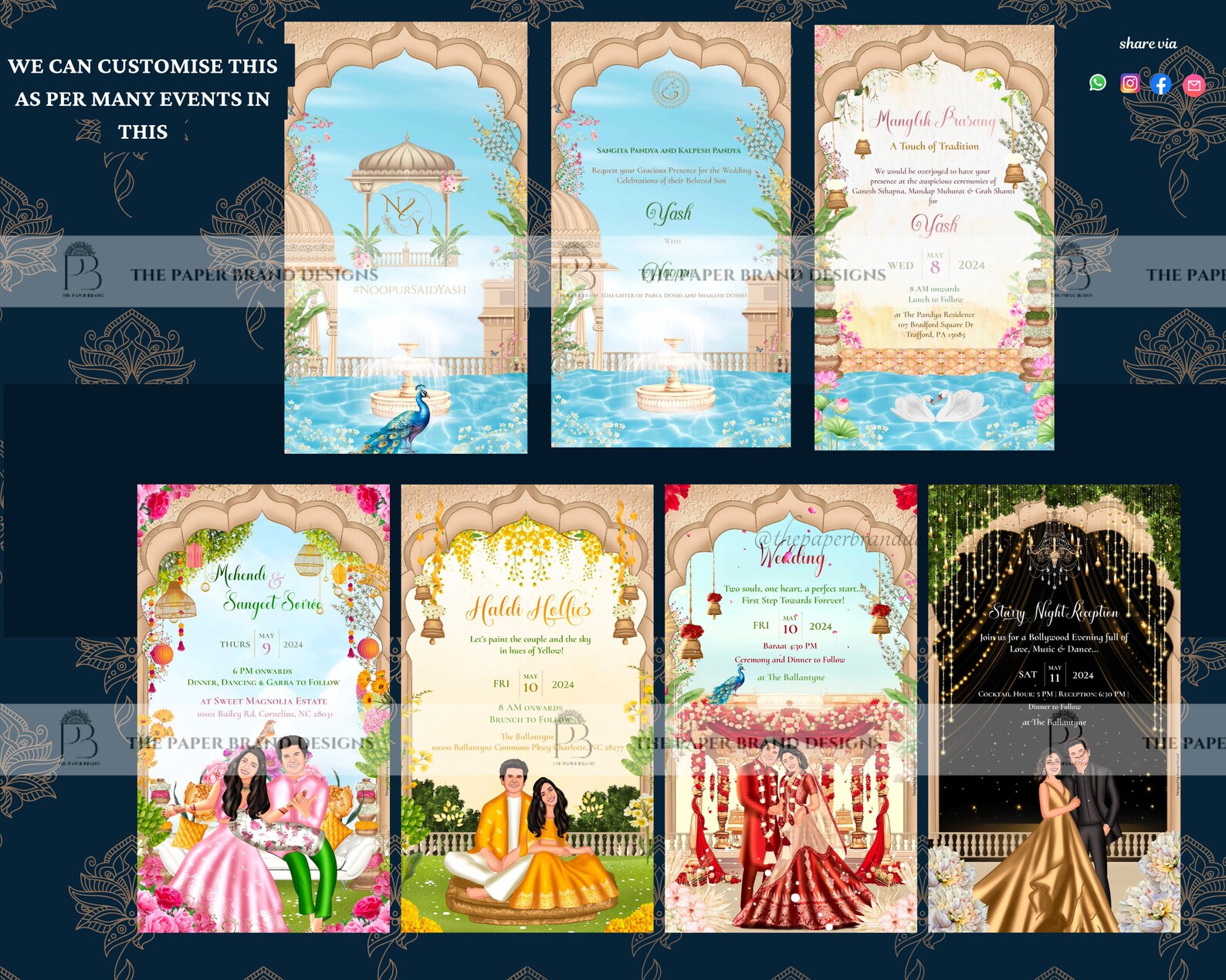 Indian Wedding Invitation Video ,indian Animated Invite,indian Invite ...