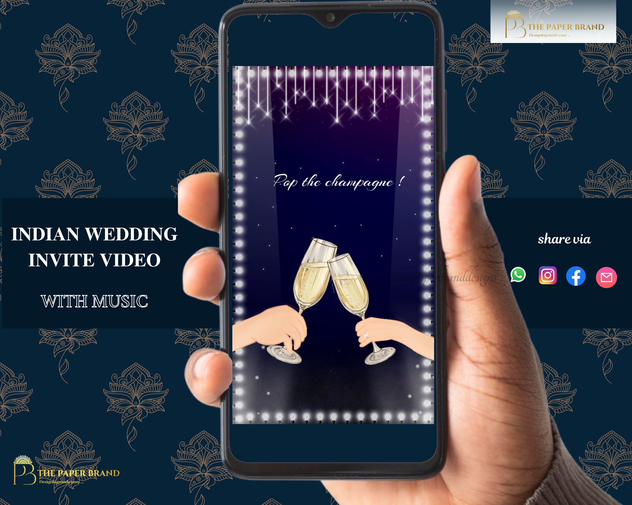 Indian Wedding Invitation Video ,indian Animated Invite,indian Invite ...