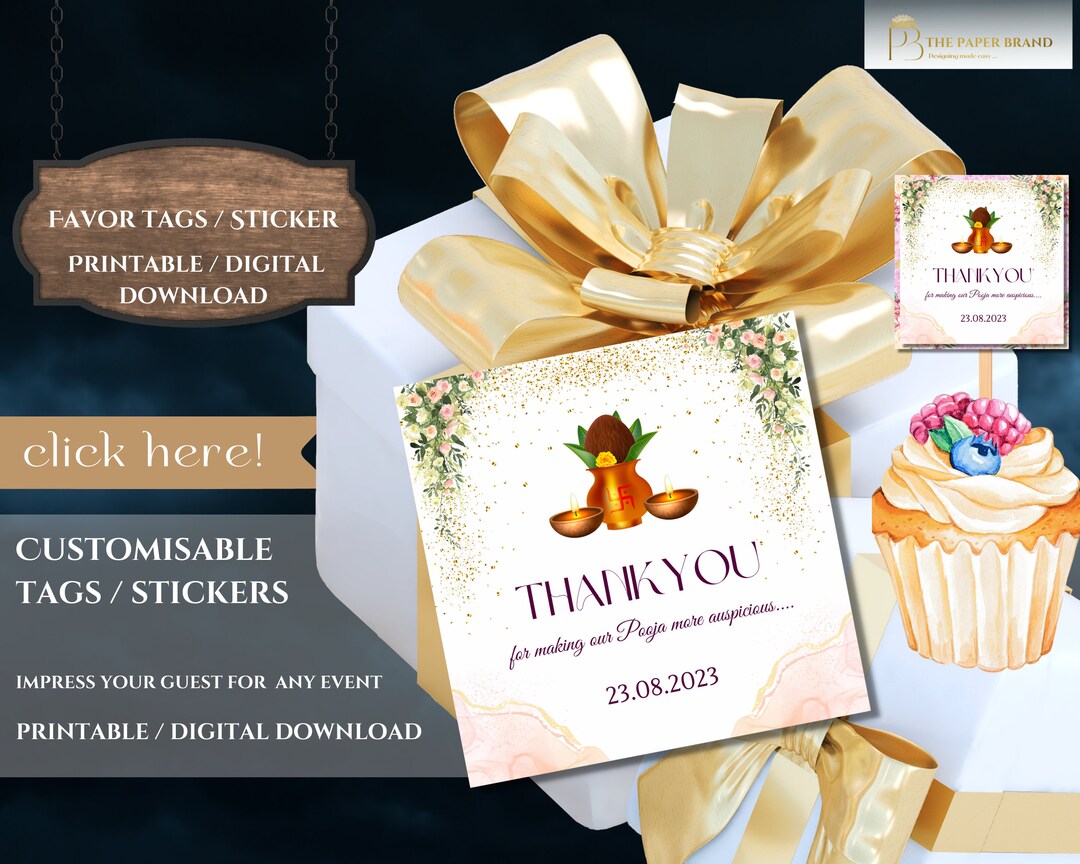 Indian Favor Tags,indian Return Gift Tags , Food Cards, Wedding ...