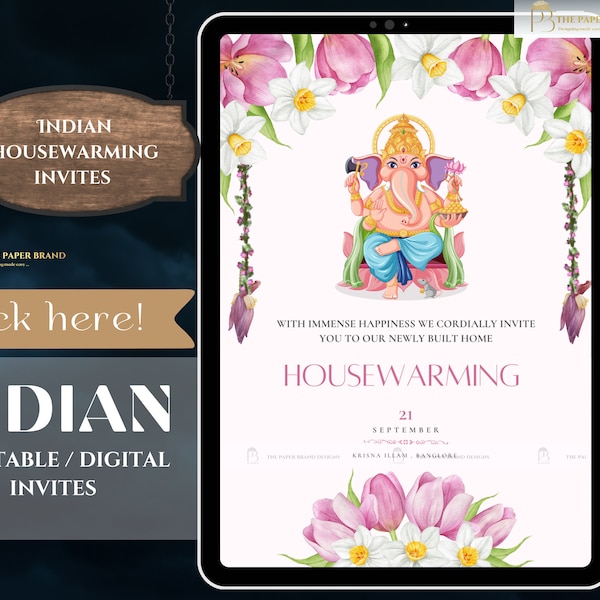 Indian House Warming Invitation - Etsy