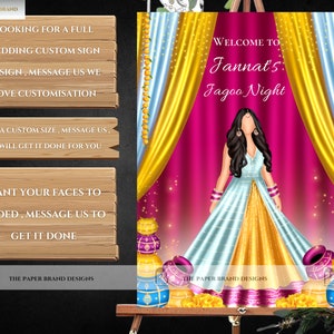 Jagoo Night Signs in Jago Welcome Signs in Jagoo Invites for Punjabi ...
