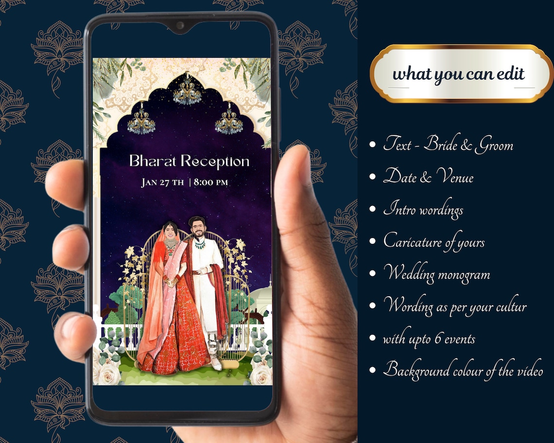Indian Wedding Invitation Video ,indian Animated Invite,indian Invite ...