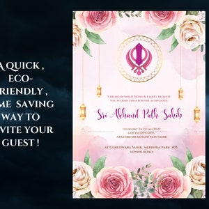 Akhand Paath Invite Digital, Sri Akhand Path Sahib Invite , Sikh ...