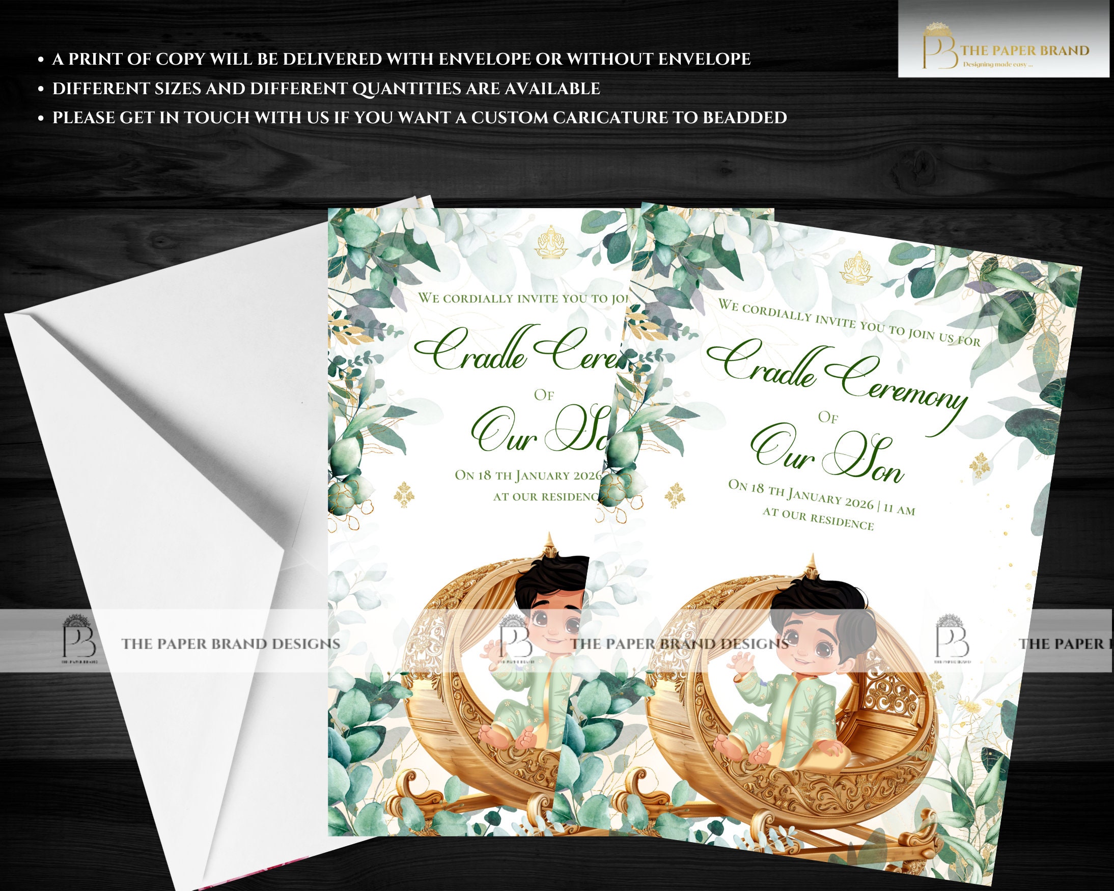 Indian Naming Ceremony Invitation as Indian Cradle Ceremony Invitation ...