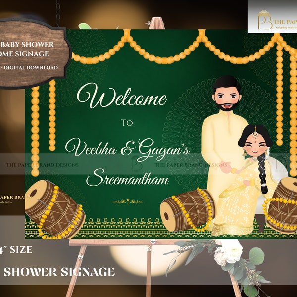 Seemantham Invitation Cards - Etsy
