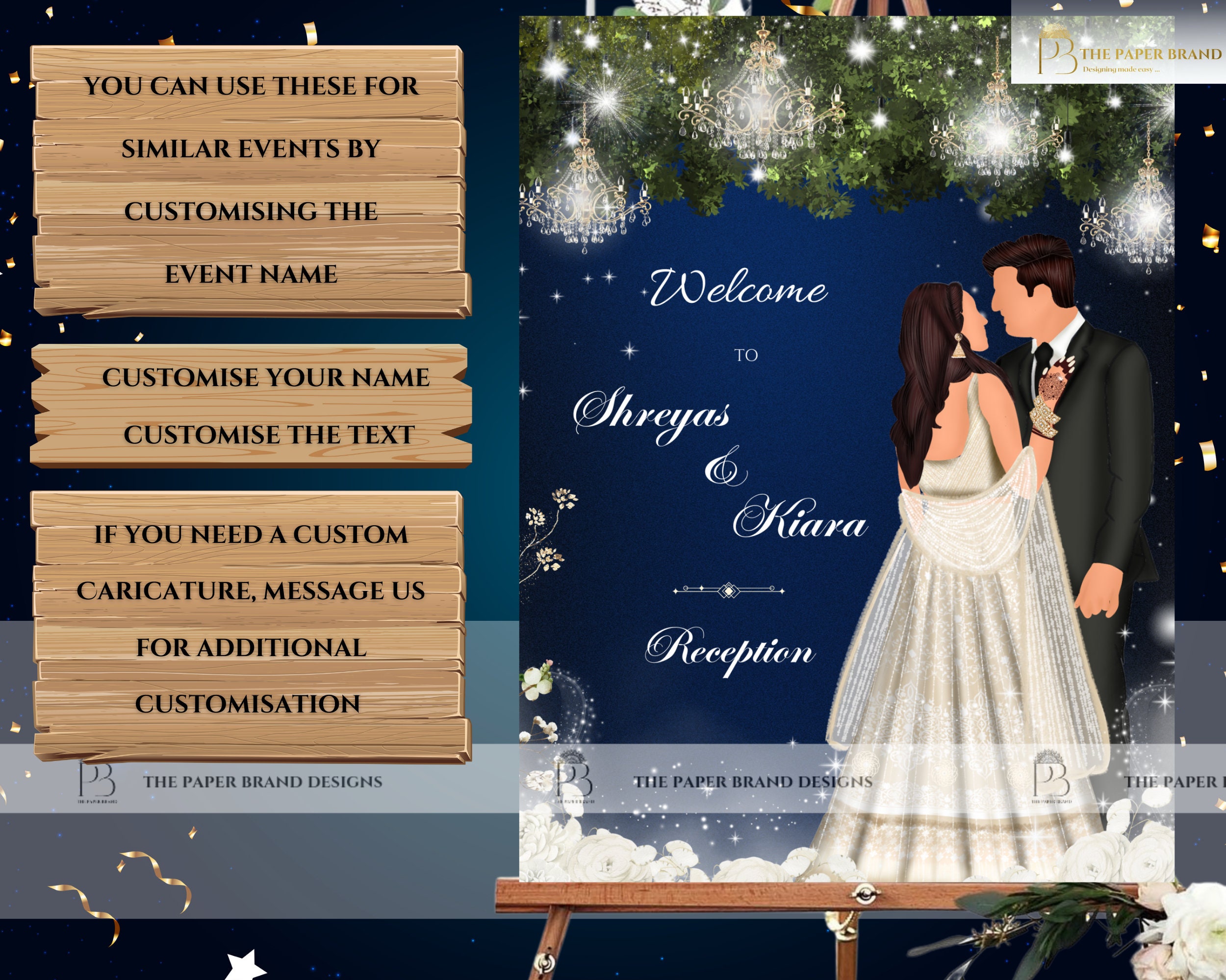 Indian Reception Welcome Signindian Wedding Poster &welcome - Etsy
