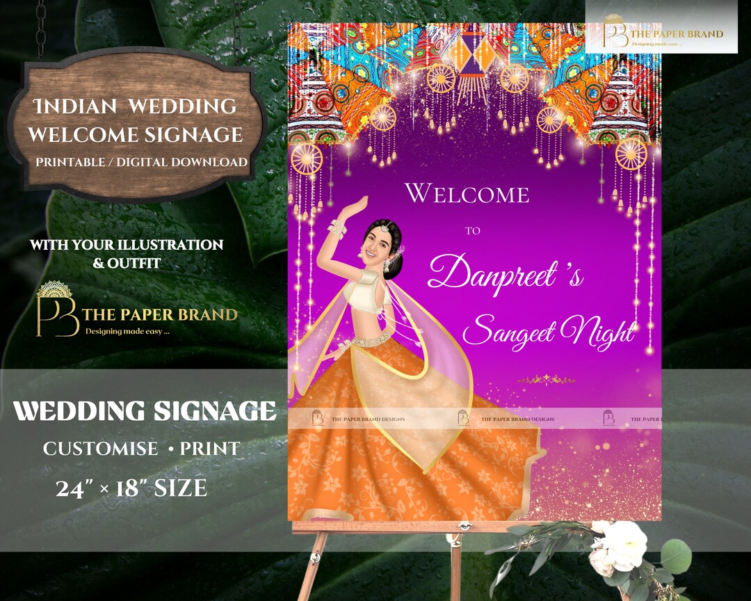 Indian Wedding Welcome Signs,indian Wedding Posters&welcome Board as ...