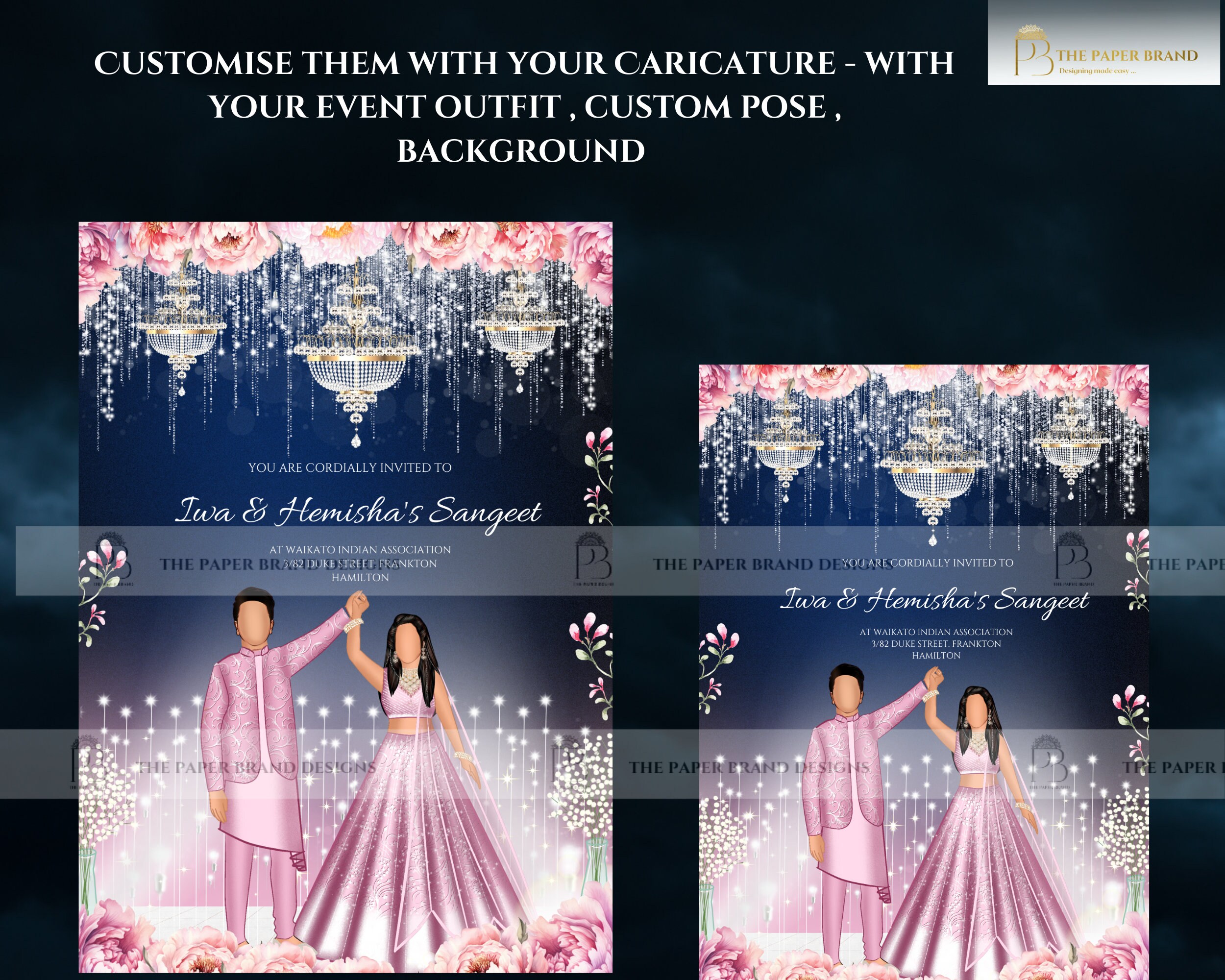 Indian Sangeet Invite & as Digital Wedding Invites ,indian Engagement ...