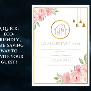 Indian House Warming Invitation & Grihapravesham Invites as ...
