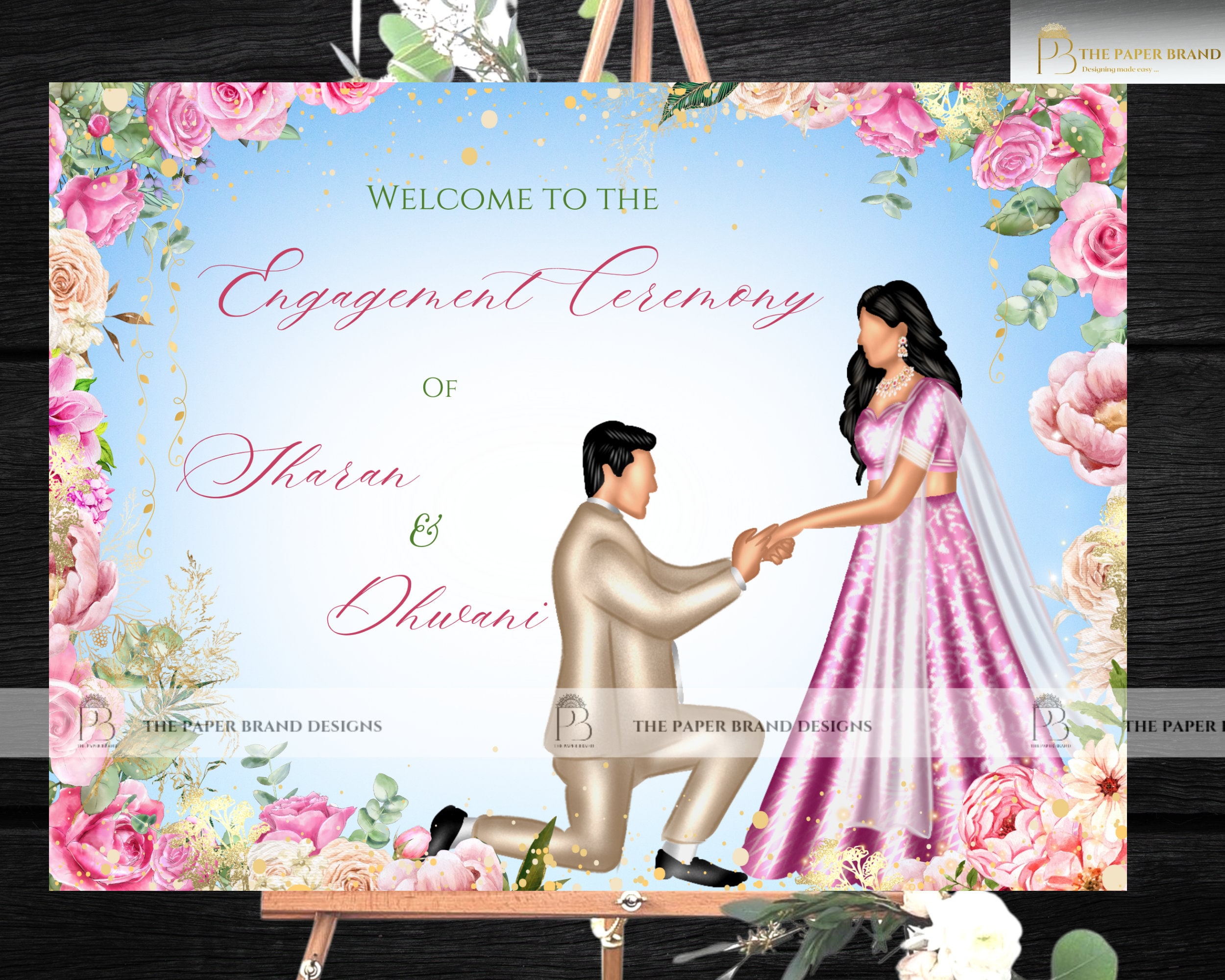Indian Engagement Welcome Signs, Sagai Posters to Roka Welcome Board as ...