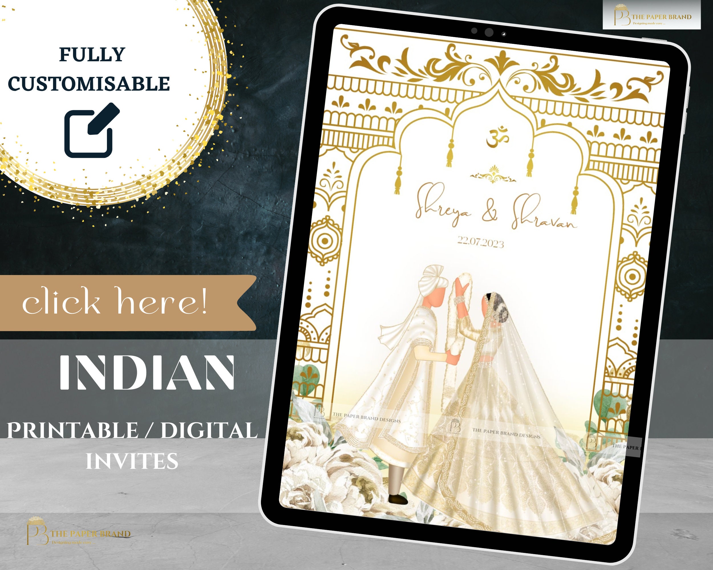 Indian Wedding Invite & as Digital Wedding Invites ,indian Engagement ...