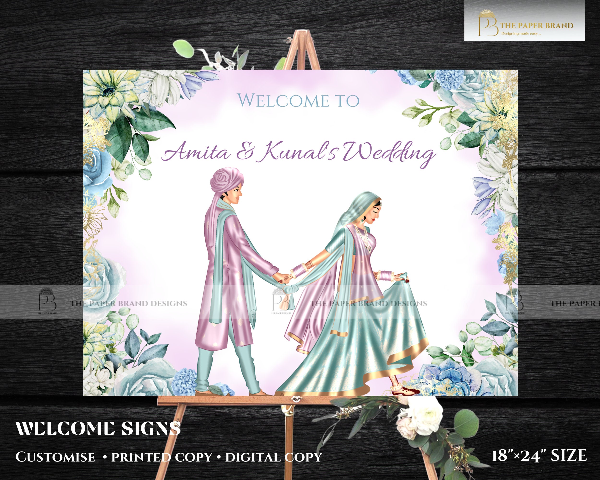 Sikh Wedding Welcome Signs in Sikh Wedding Posters in Anandkaraj ...