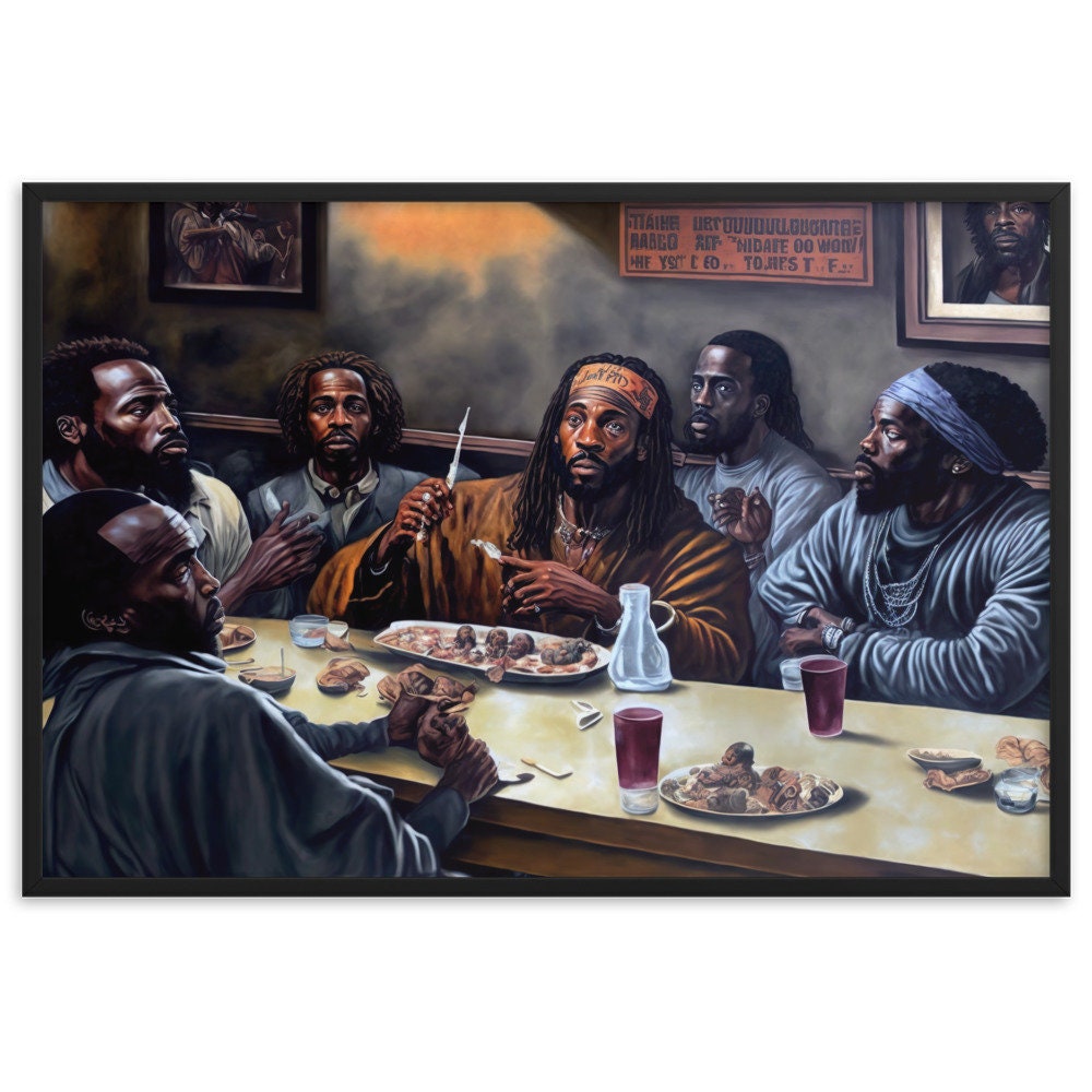Black Girl With Hand Out Last Supper