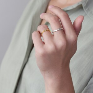 Minimalist Gold Fish Band Ring Dainty Silver Fish Rings - Etsy