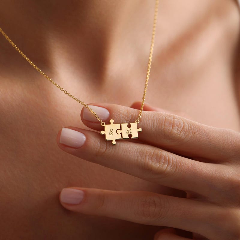 Puzzle Necklace - Etsy