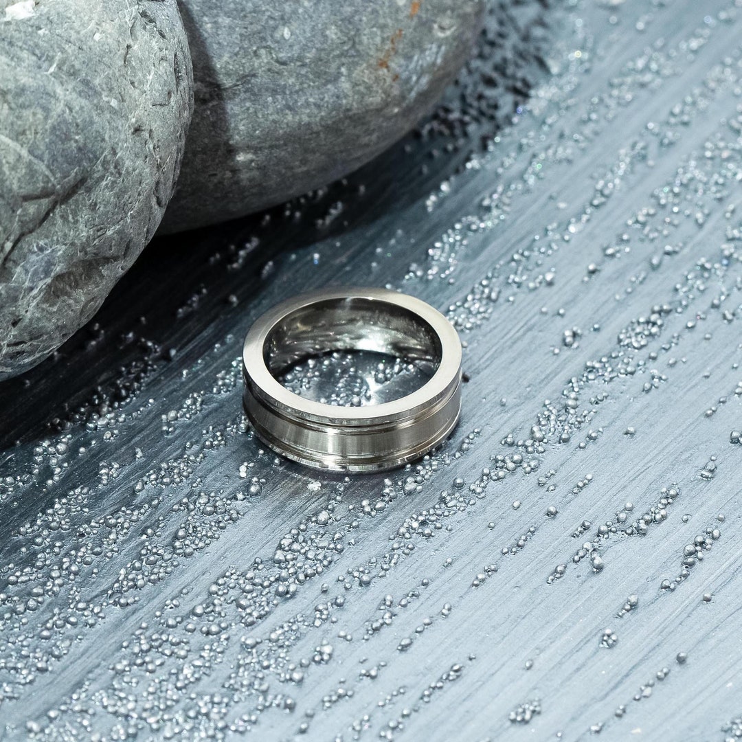 Titanium Ring, Titanium Band, Titanium Wedding Band, Men's Wedding Ring, Men's Ring, Titanium ...