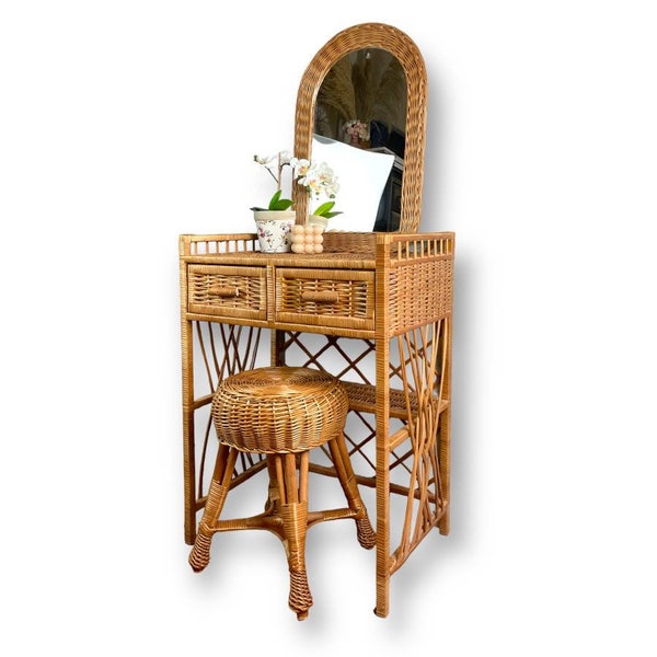 Wicker Vanity - Etsy