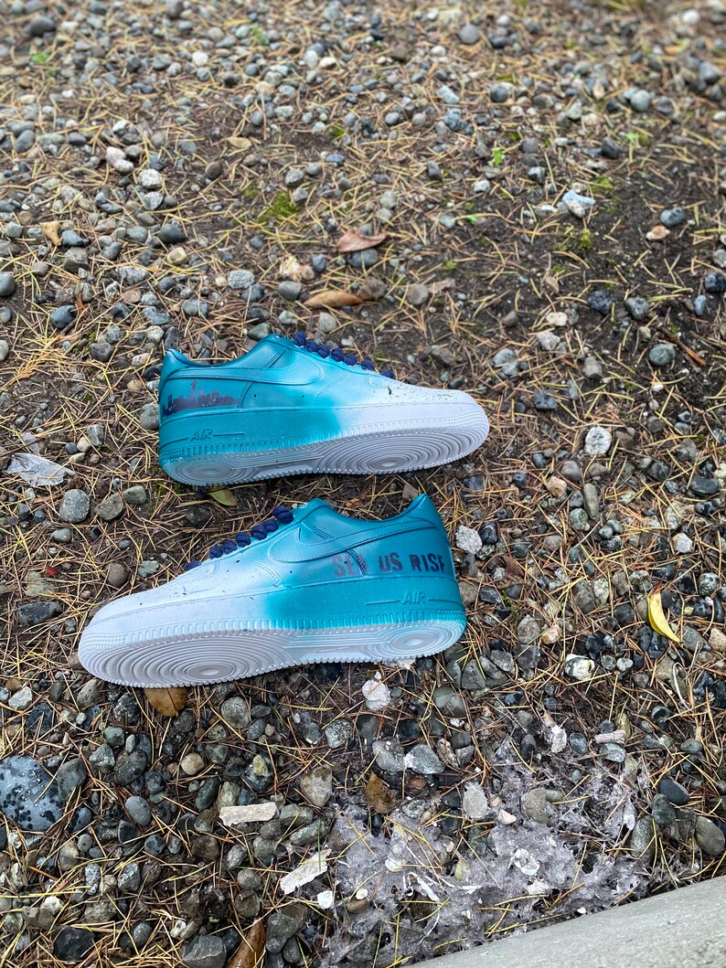 Sea Us Rise Theme Custom Air Force 1 - Etsy