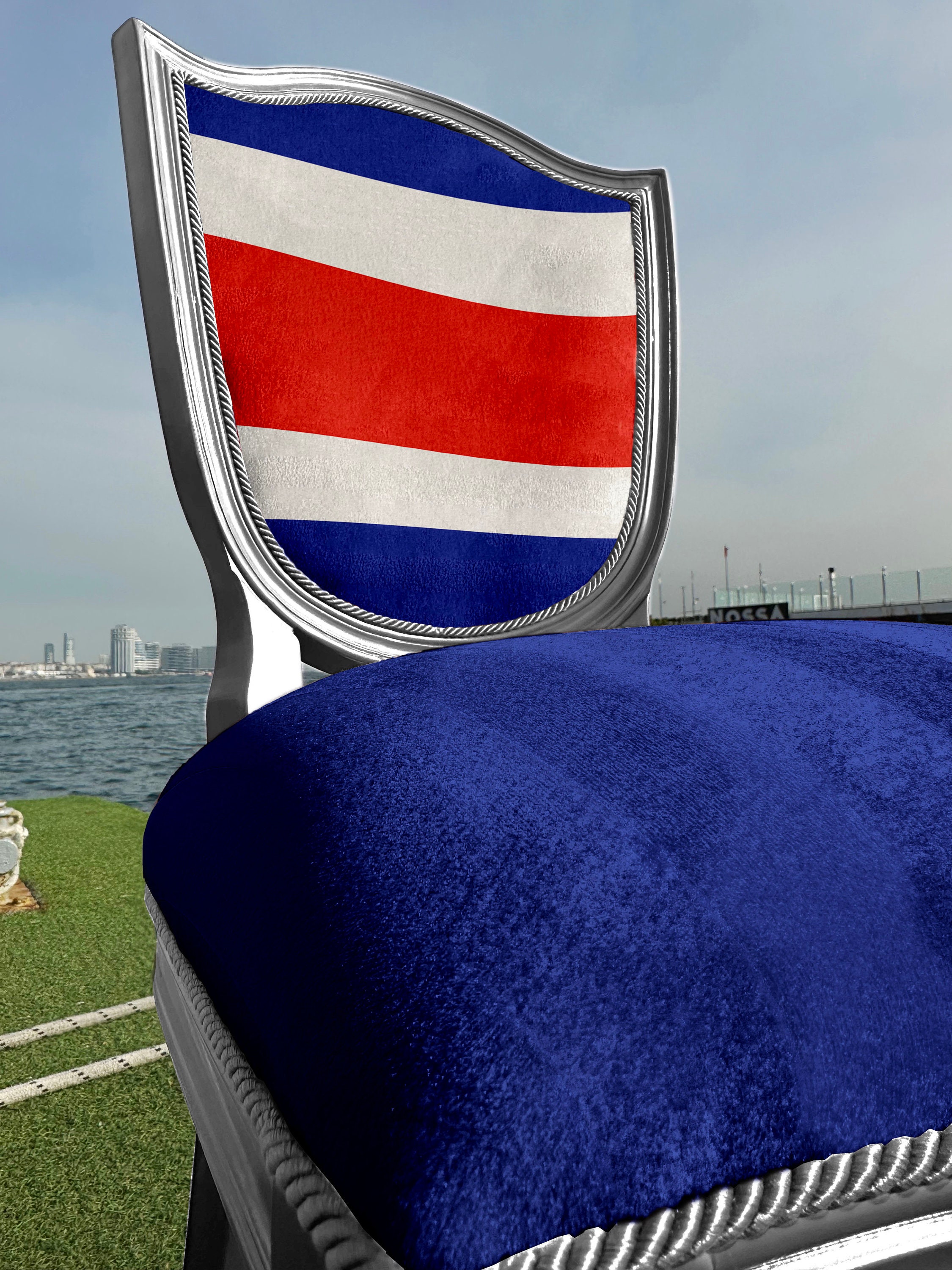 SPECIAL Costa Rica Flag Chair Flag Chair Chair Animal - Etsy