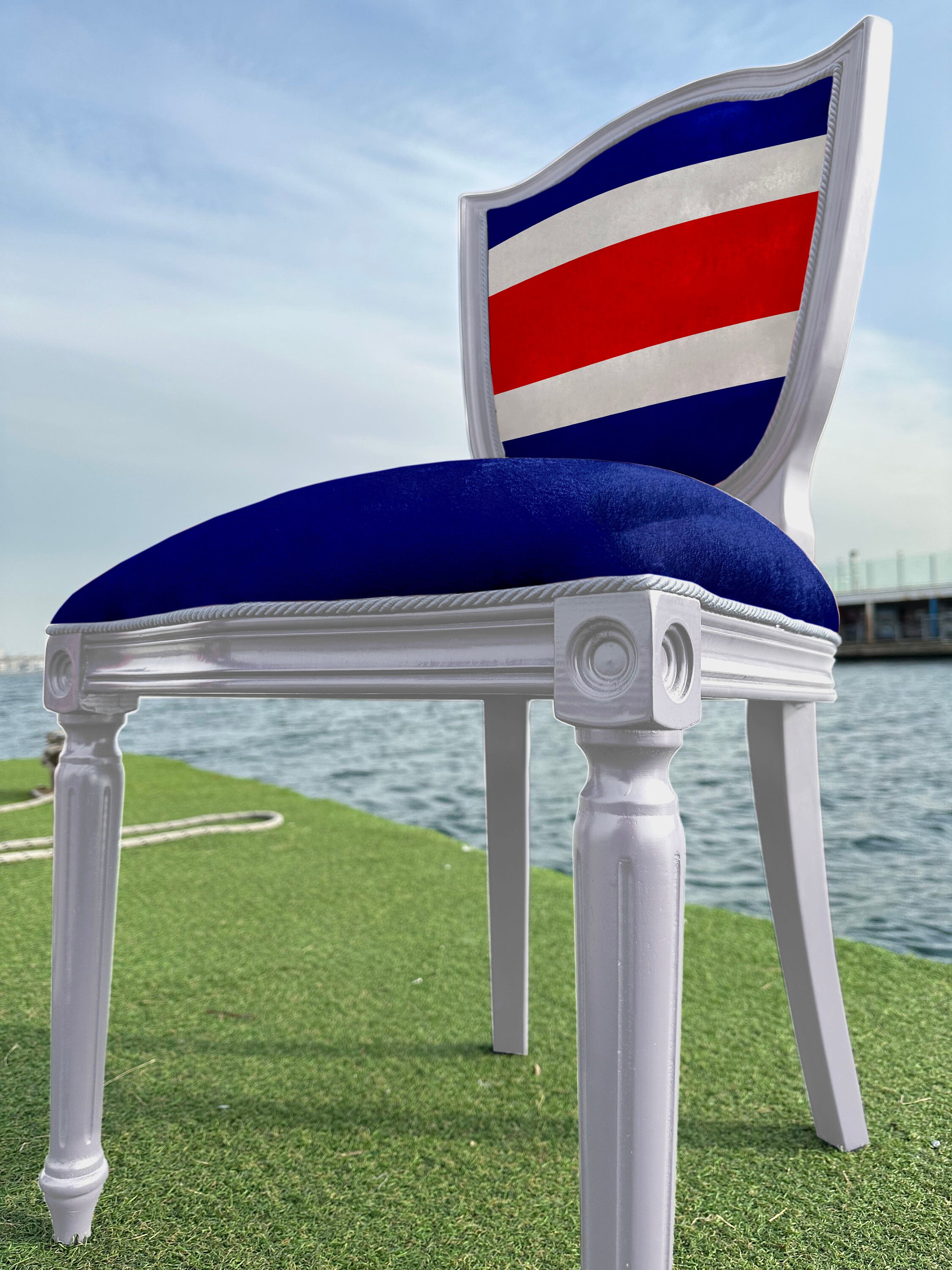 SPECIAL Costa Rica Flag Chair Flag Chair Chair Animal - Etsy
