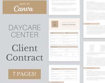 Daycare Center Registration Forms, Daycare Center Forms, Daycare ...