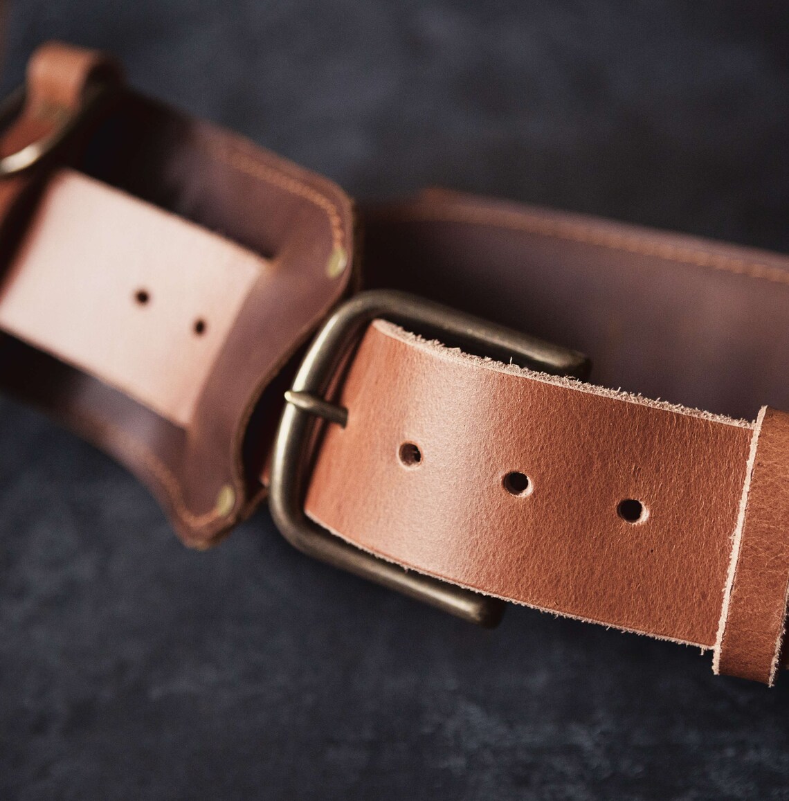 Professional Carpenter Leather Tool Belt and Belt Pad, Tool Belt, Tool Belt Pouch, Handmade Tool ...