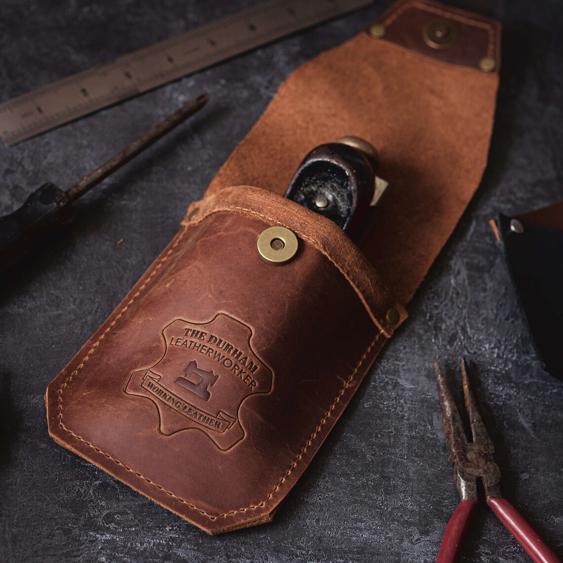 Leather Block Plane Pouch, Tan, Carpenter, Woodworkers, Joiners ...