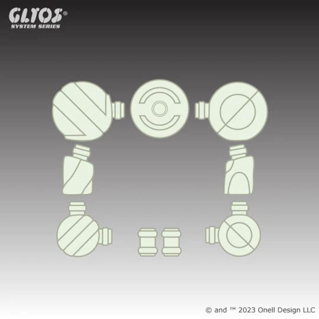 Glyos Axis Joint Set GITD Green 2023 - Etsy