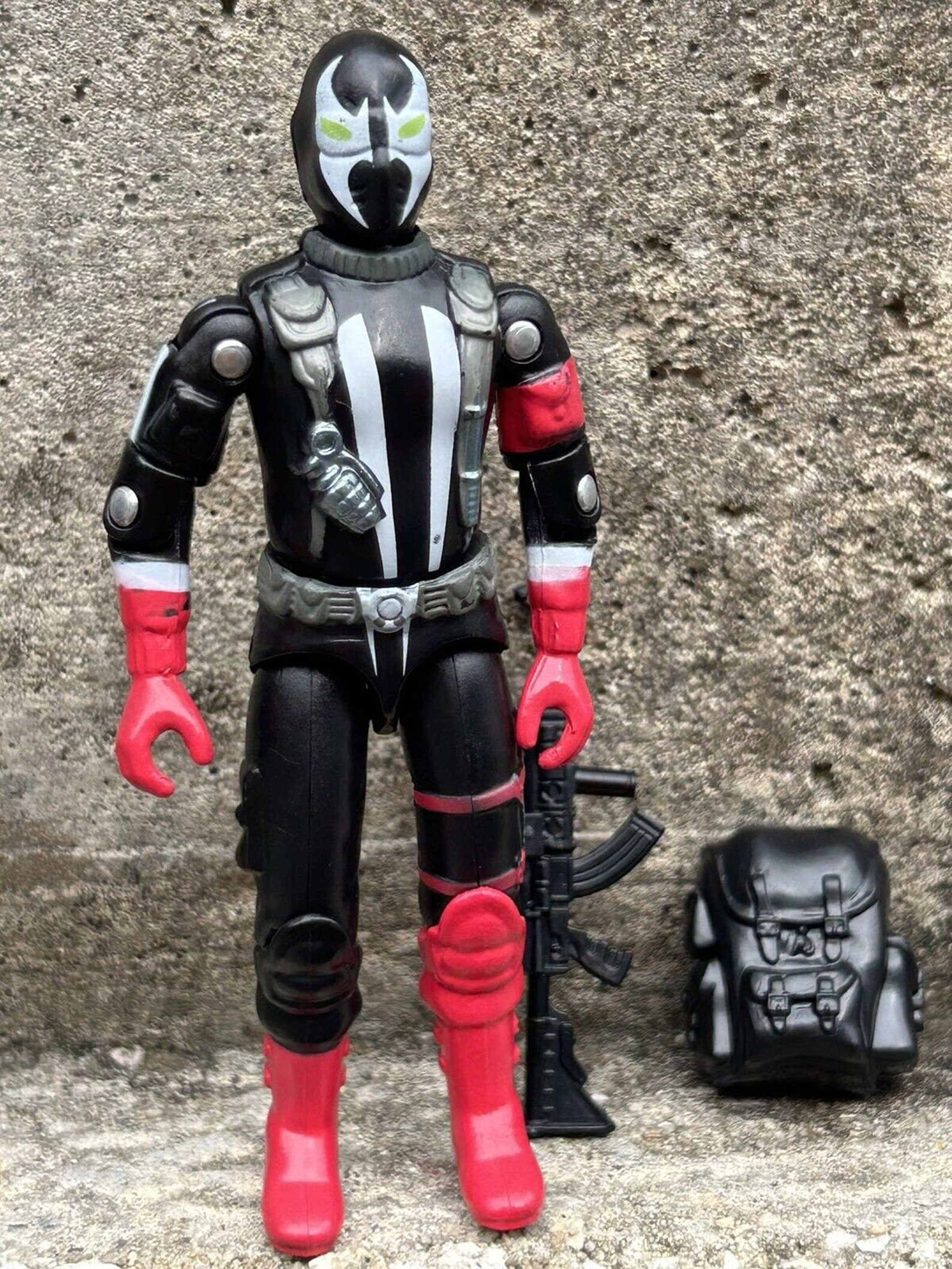 GI Joe Black Major Vintage Style Spawn Invasor - Etsy