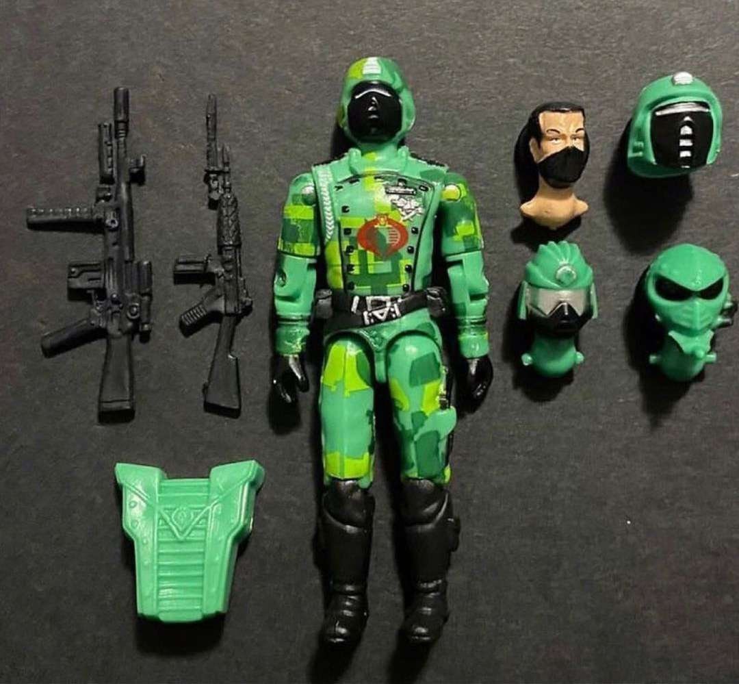 GI Joe Black Major Vintage Style Jungle Camo Crimson Guard - Etsy