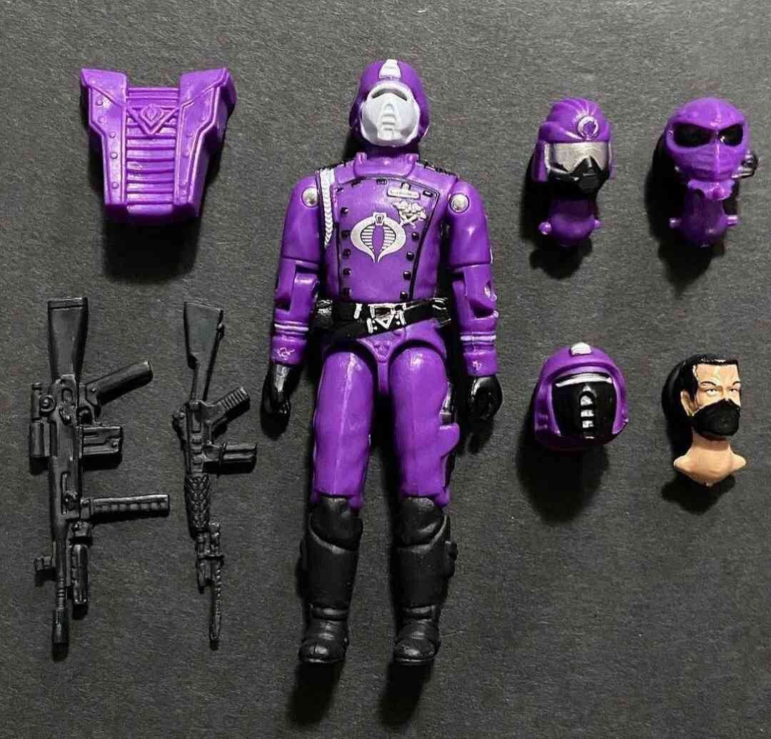 GI Joe Black Major Vintage Style Purple Kush Crimson Guard - Etsy