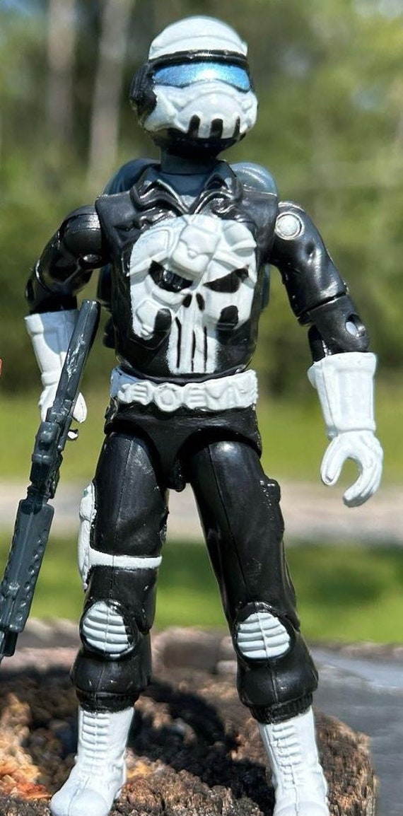 GI Joe Black Major Vintage Style Punisher Steel Brigade Etsy UK