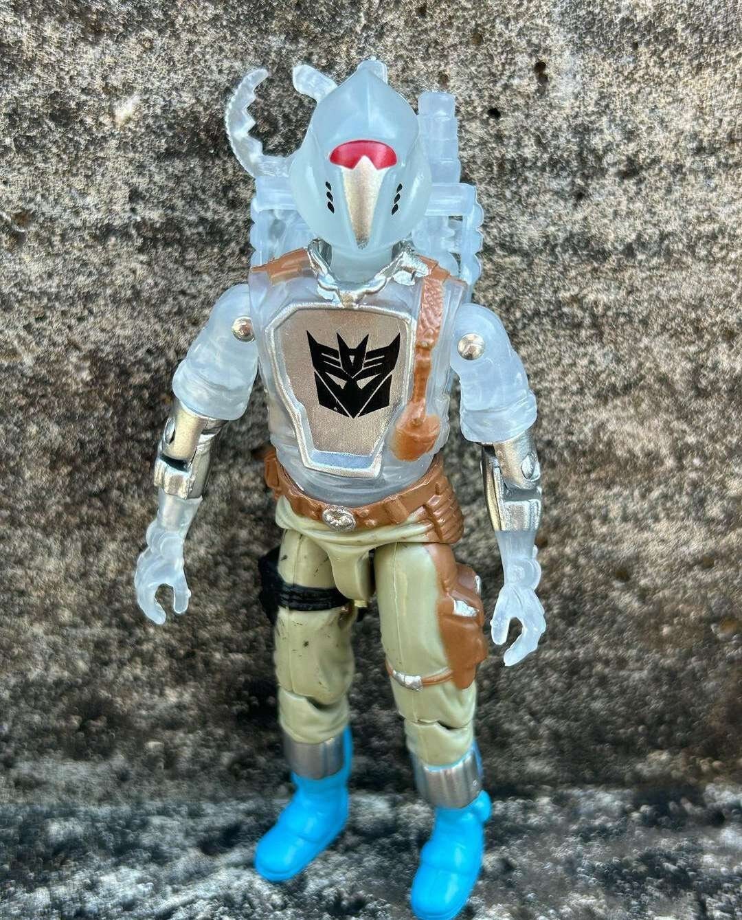 GI Joe Black Major Vintage Style Transformers Soundwave Glow in the ...