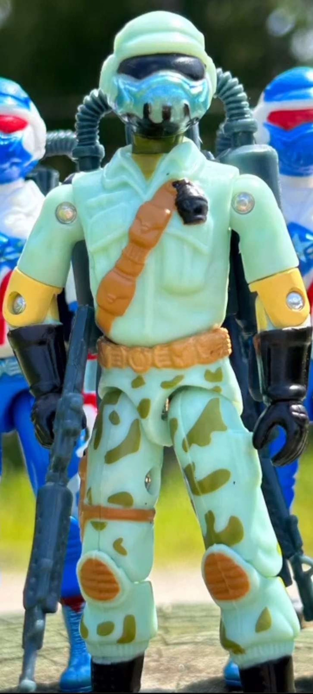 GI Joe Black Major Vintage Style Steel Brigade Commanding Officer ...
